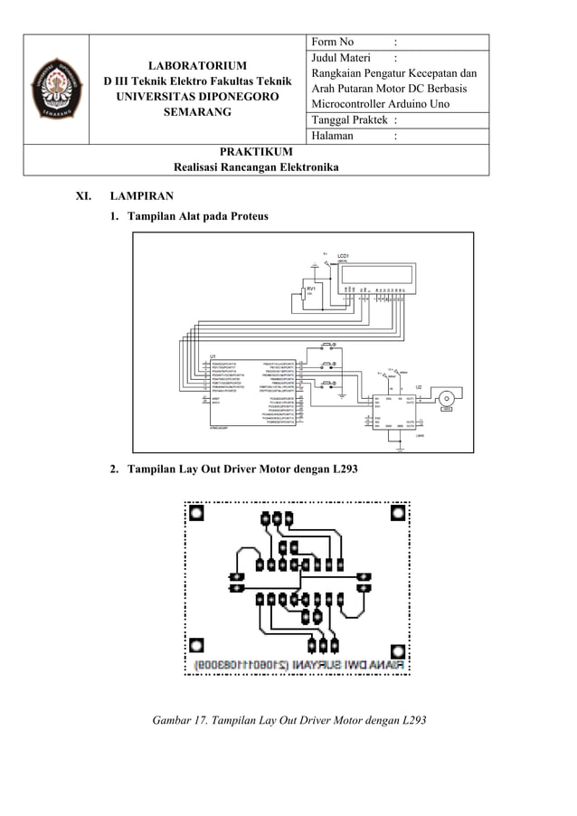 Rangkaian Pengatur Kecepatan dan Arah Putaran Motor DC Berbasis Adruino ...