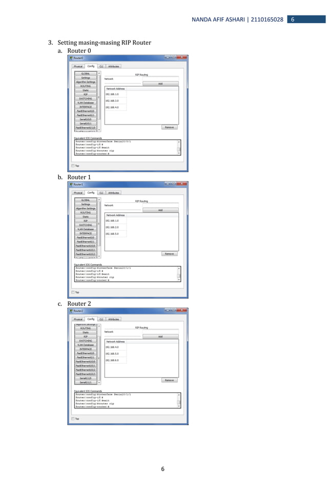 Laporan rip routing 2110165028 | PDF