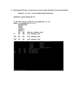Laporan setting dns | PDF | Operating Systems | Computer Software and Applications