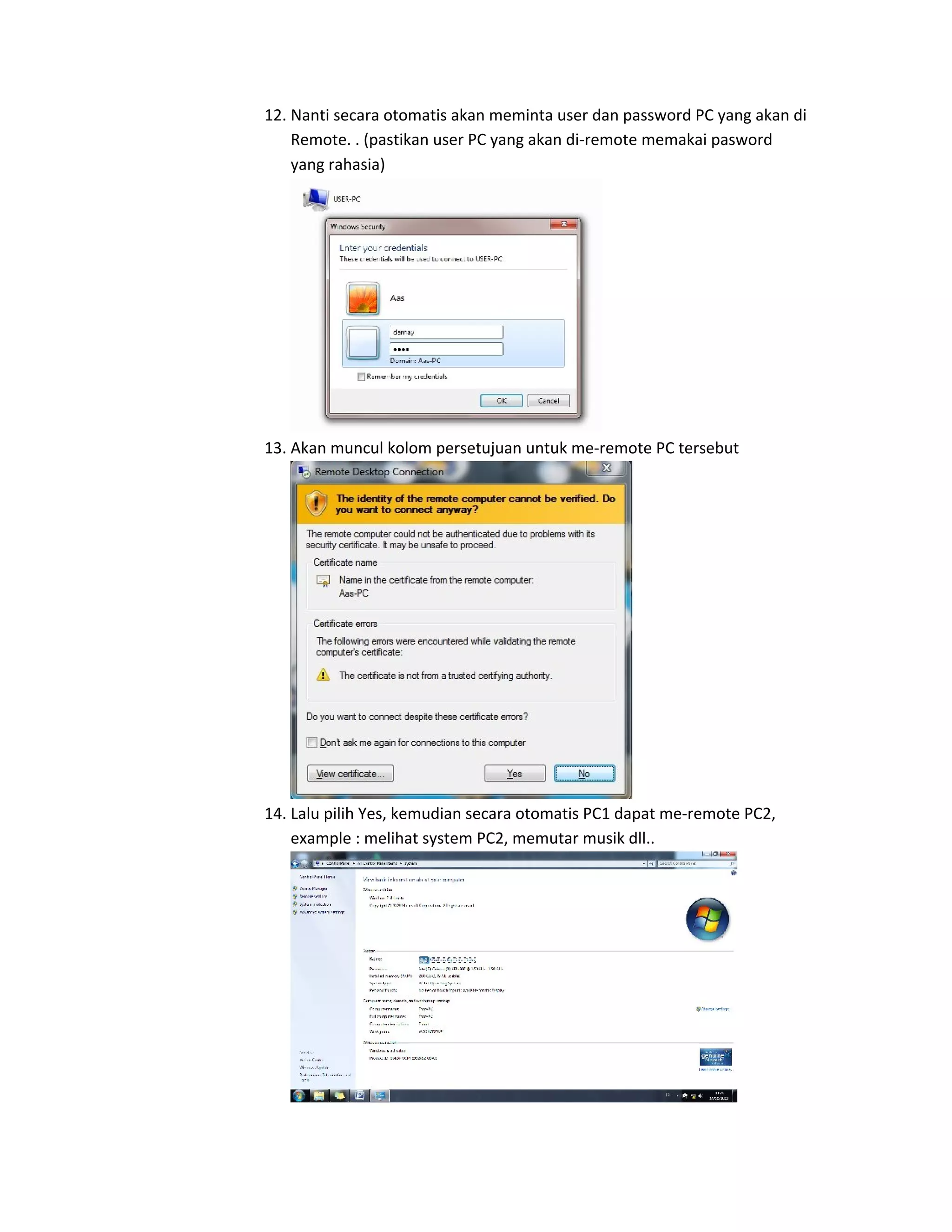 Laporan sharing remote data sri n dan dita d xi tkj 3 | PDF