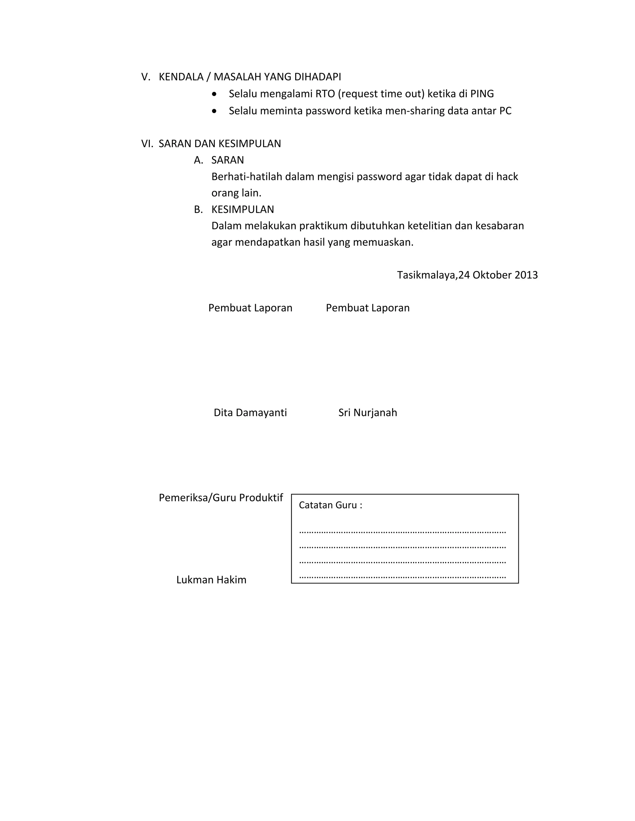 Laporan sharing remote data sri n dan dita d xi tkj 3 | PDF