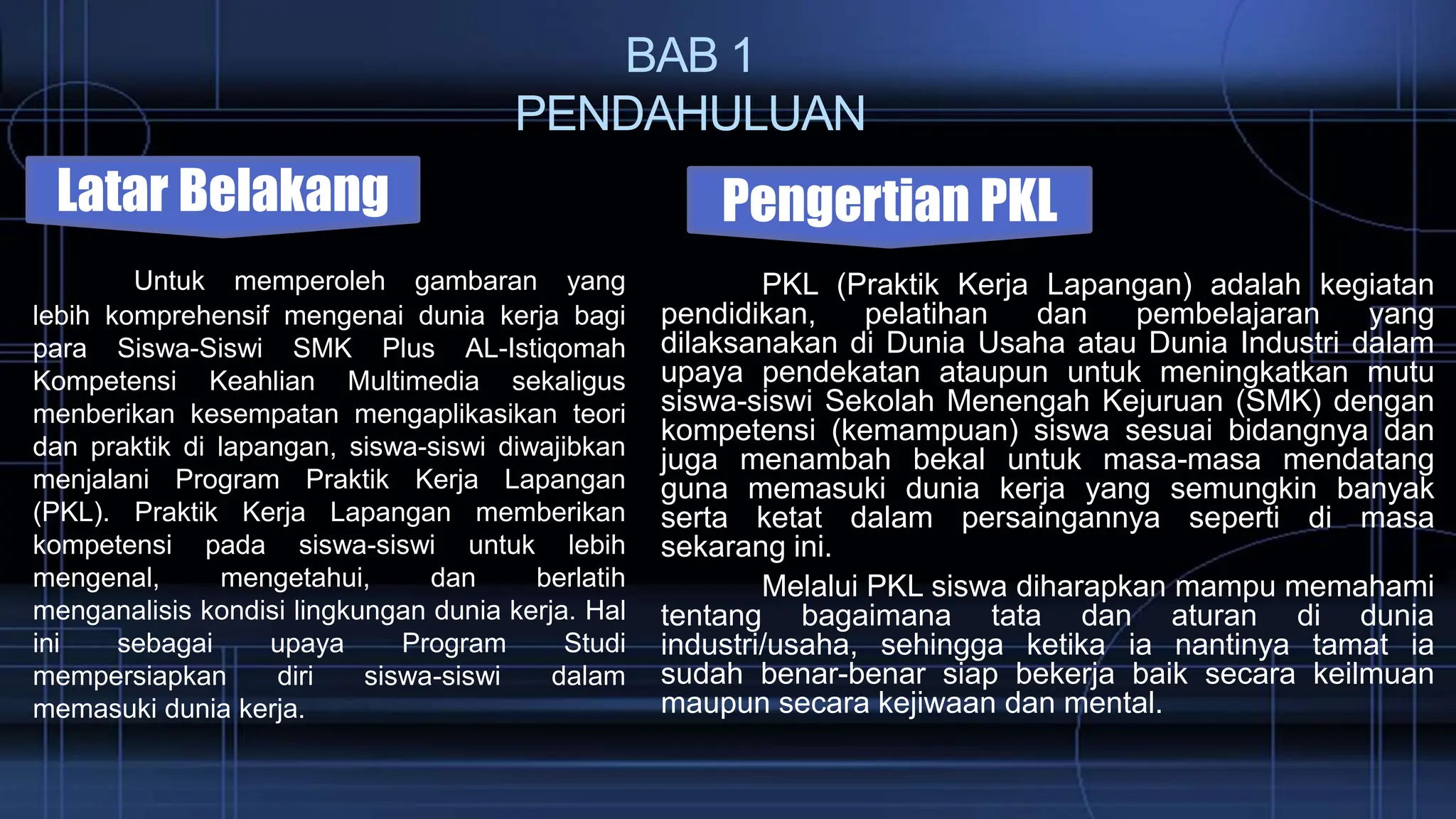 Laporan sidang pkl................................ | PPT