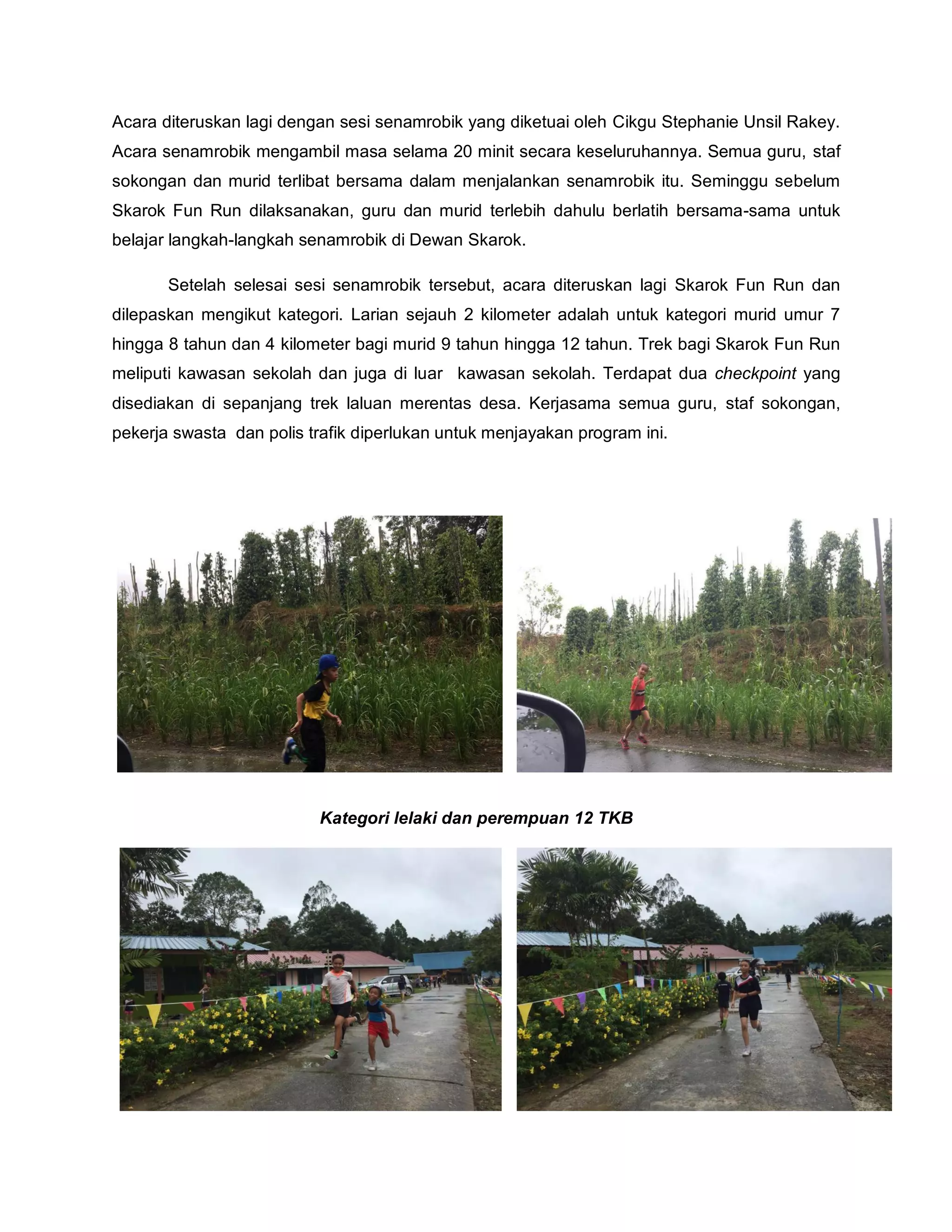 Laporan Program Skarok Fun Run 2018 | PDF