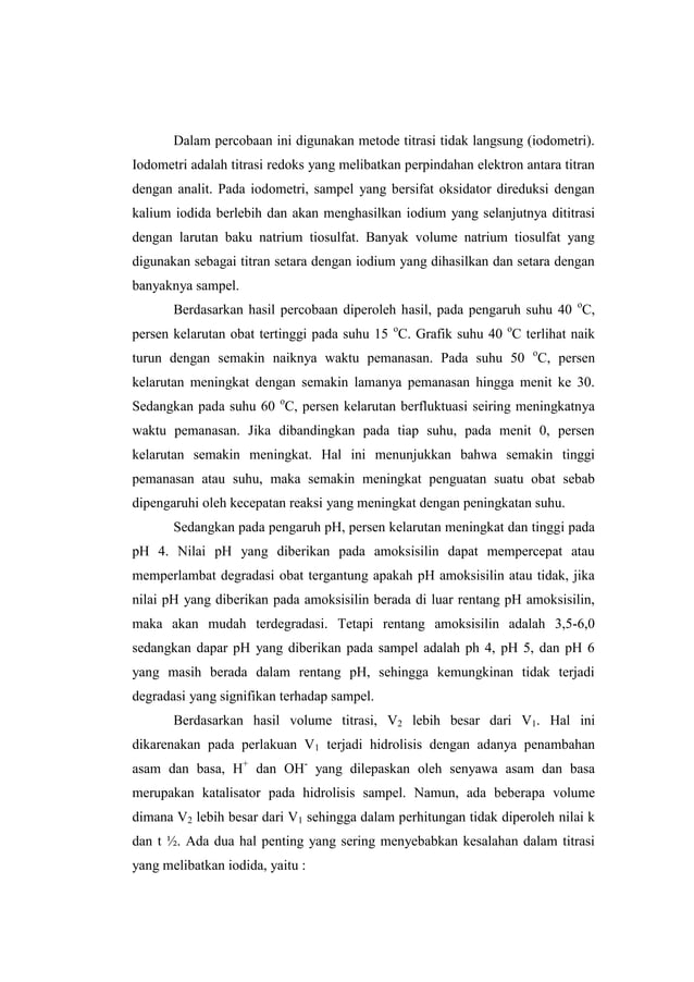 Stabilitas Obat | DOCX