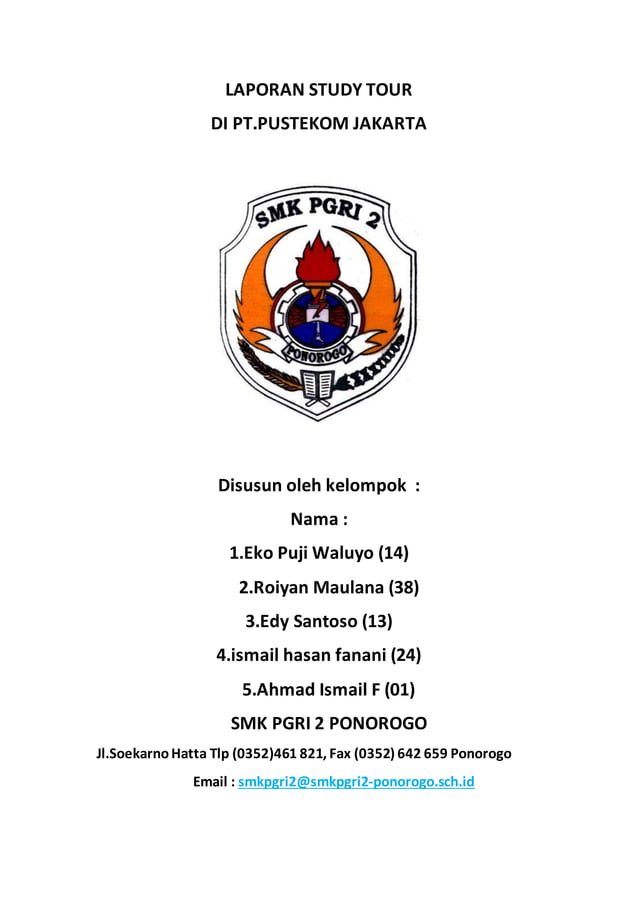 Laporan study tour | DOCX