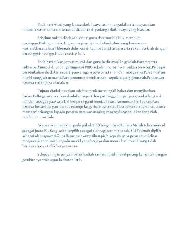 Laporan sukan tahunan | DOCX
