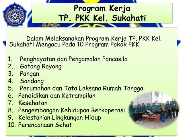 Laporan tahunan 10 program pkk sukahati | PPTX