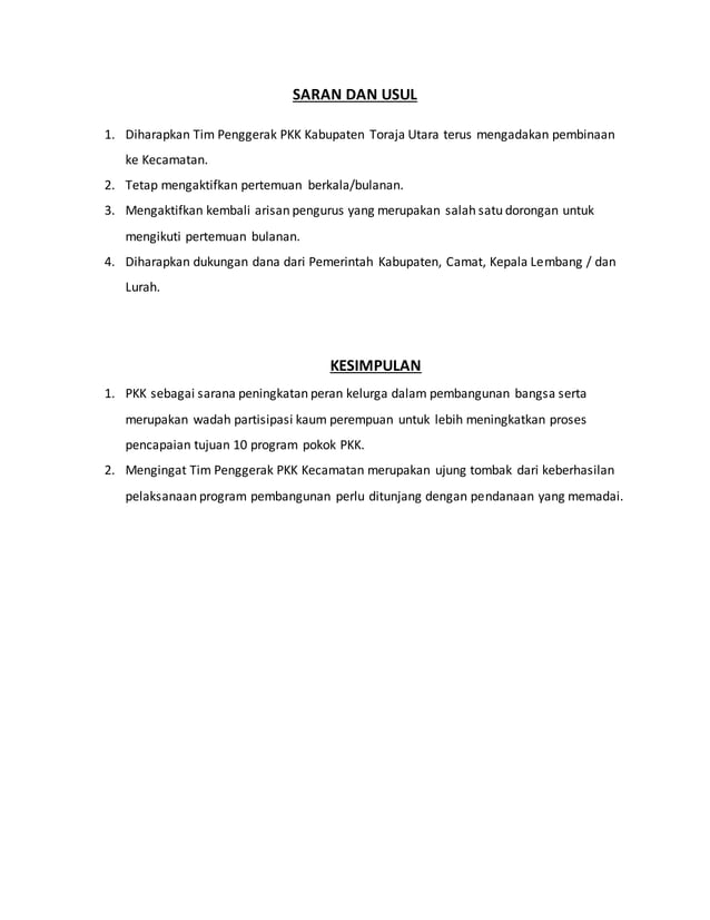 Laporan tahunan pkk | DOCX