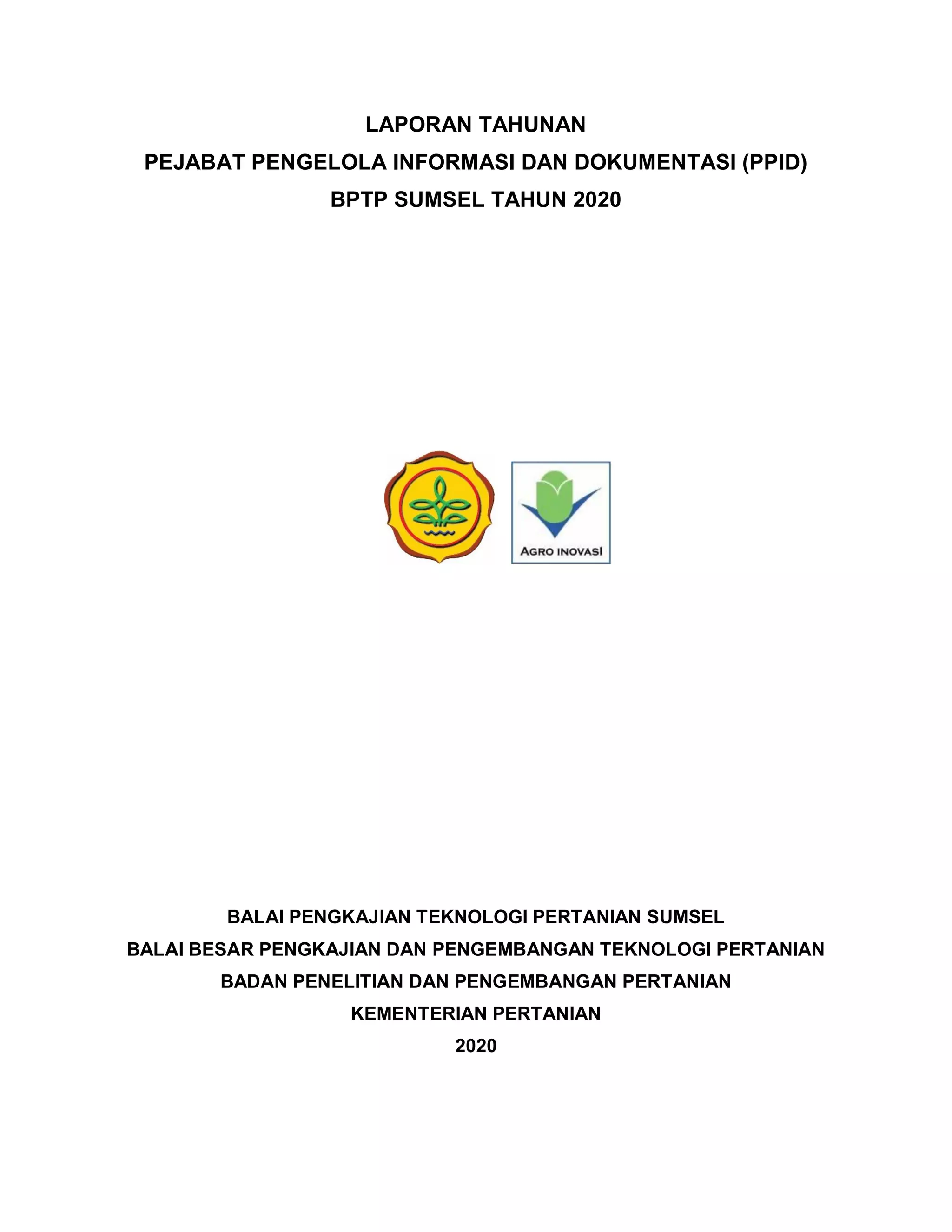 Laporan tahunan ppid 2020 | PDF