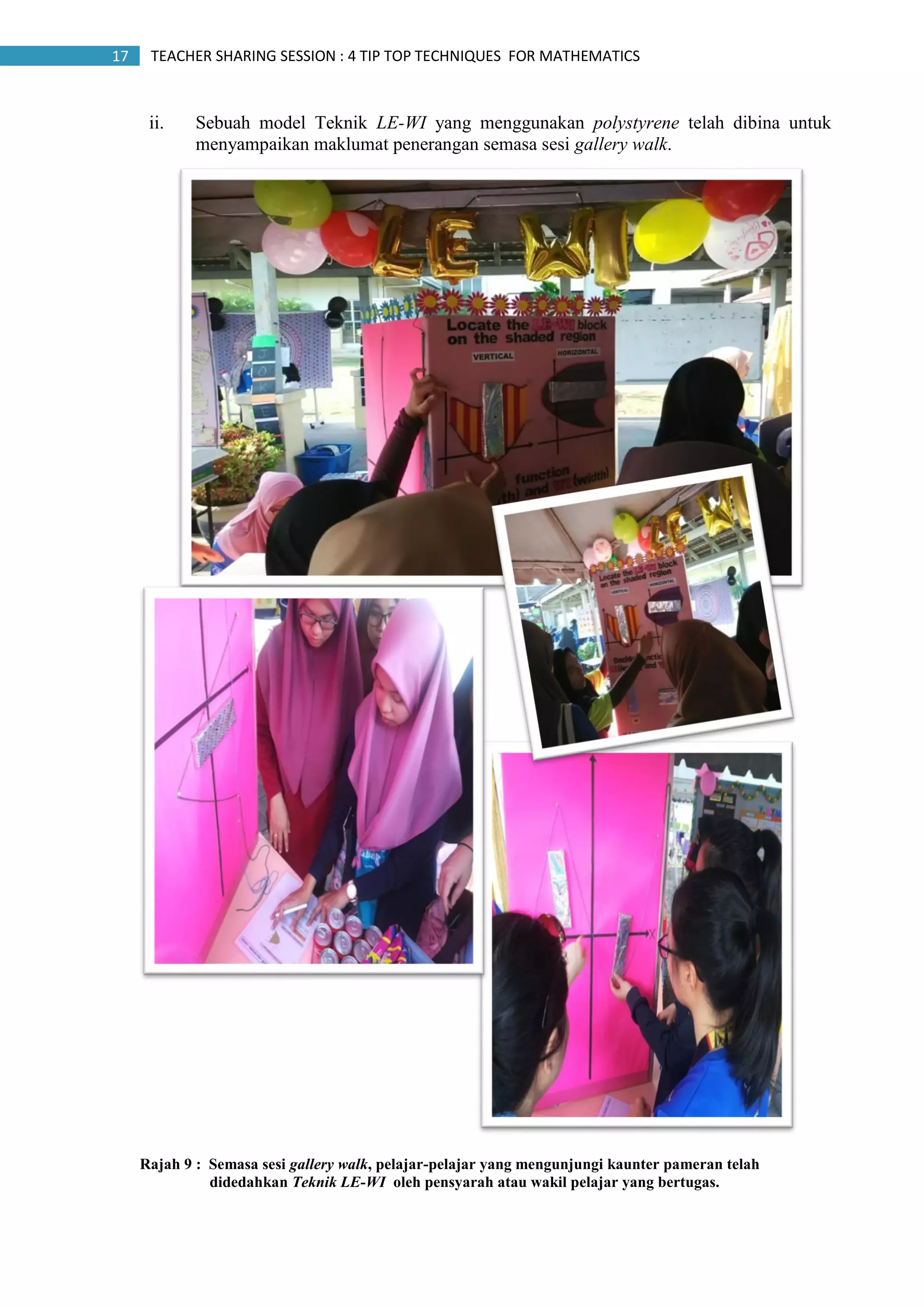 Laporan teacher sharing 4 tip top techniques for mathematics | PDF