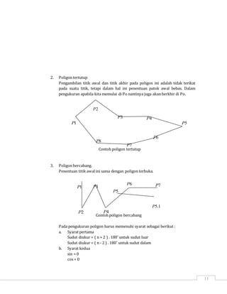 Laporan technician surveying/surveyor | DOCX