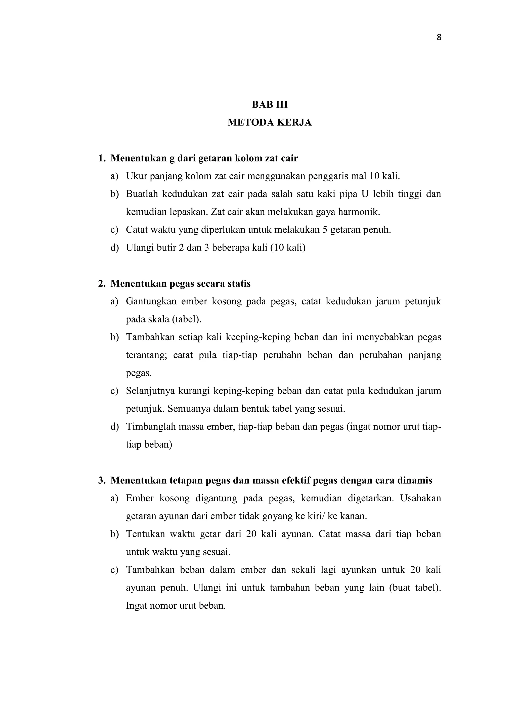 LAPORAN PRAKTIKUM FISIKA : Tetapan Pegas | DOCX