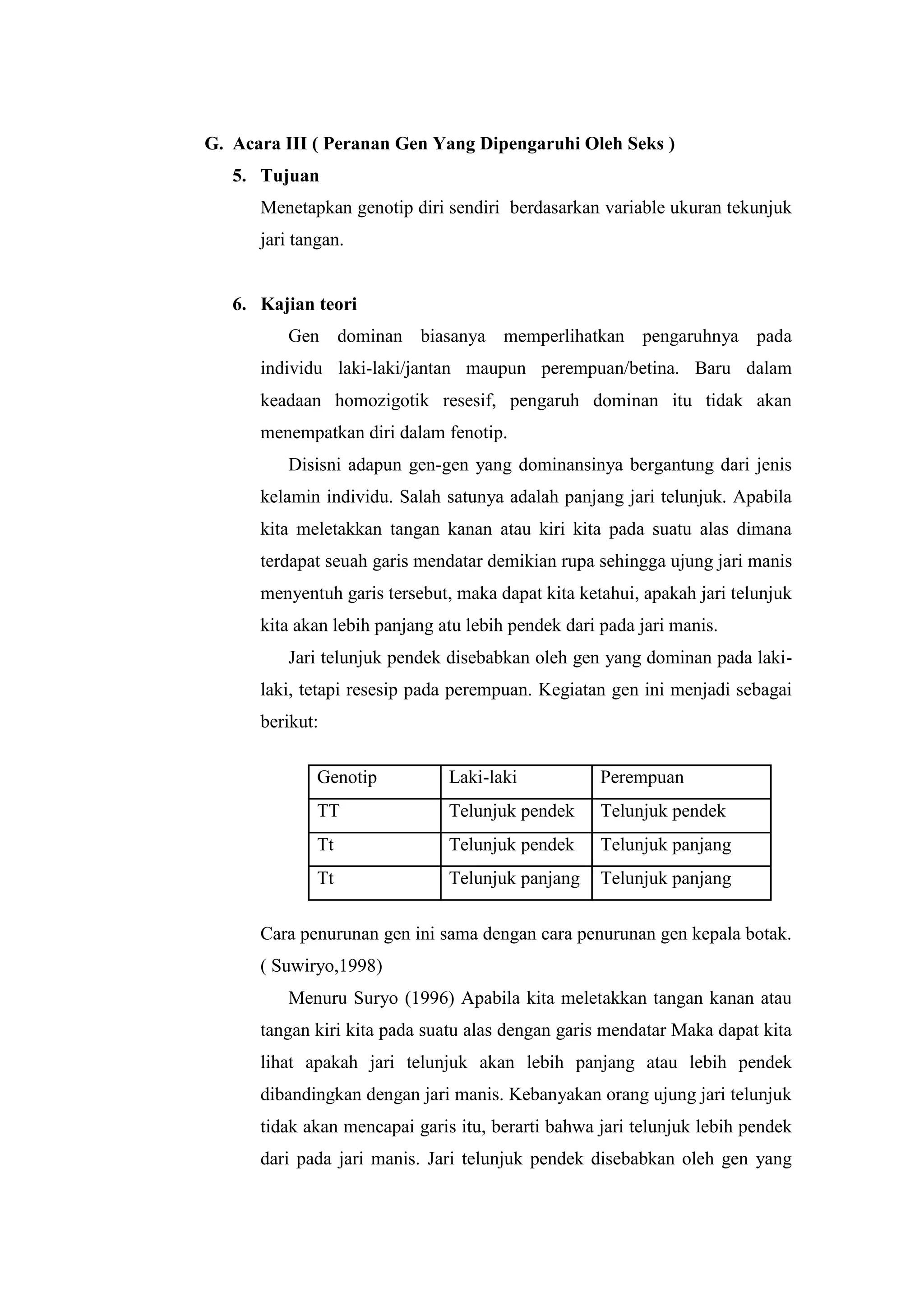 Laporan tetap genetika tentang monohibrid, dihibrid, gen yang ...