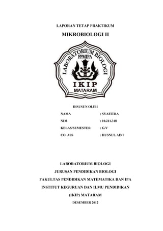 Laporan tetap mikrobiologi tentang pembuatan vco | PDF