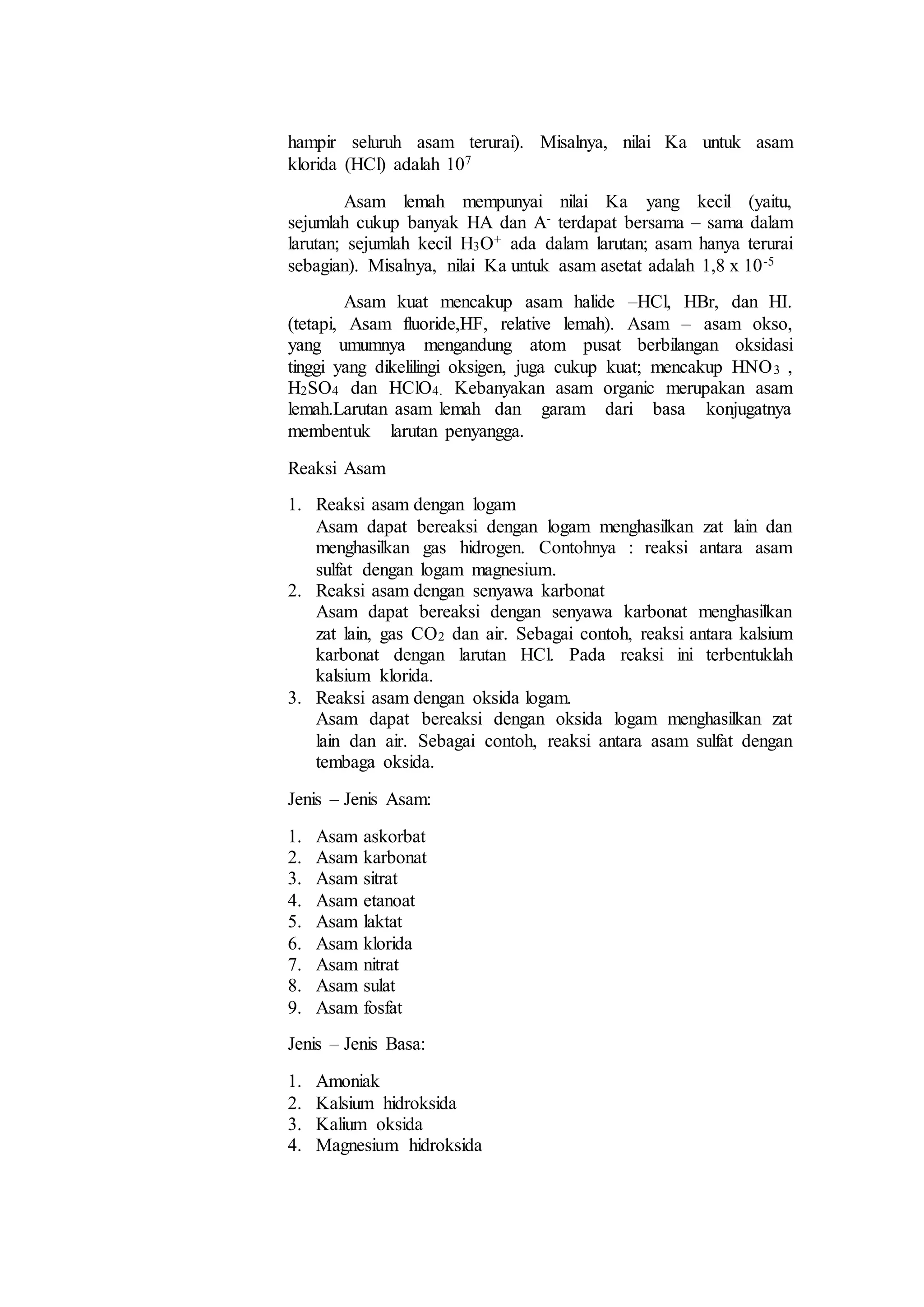 Laporan tetap sifat asam dan basa senyawa organik | PDF