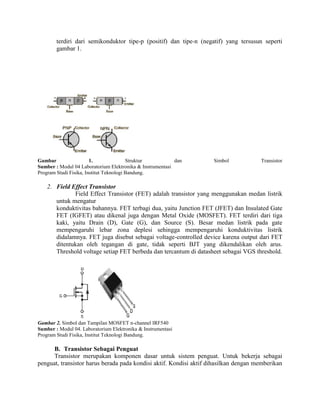 Laporan transistor common emitor | PDF