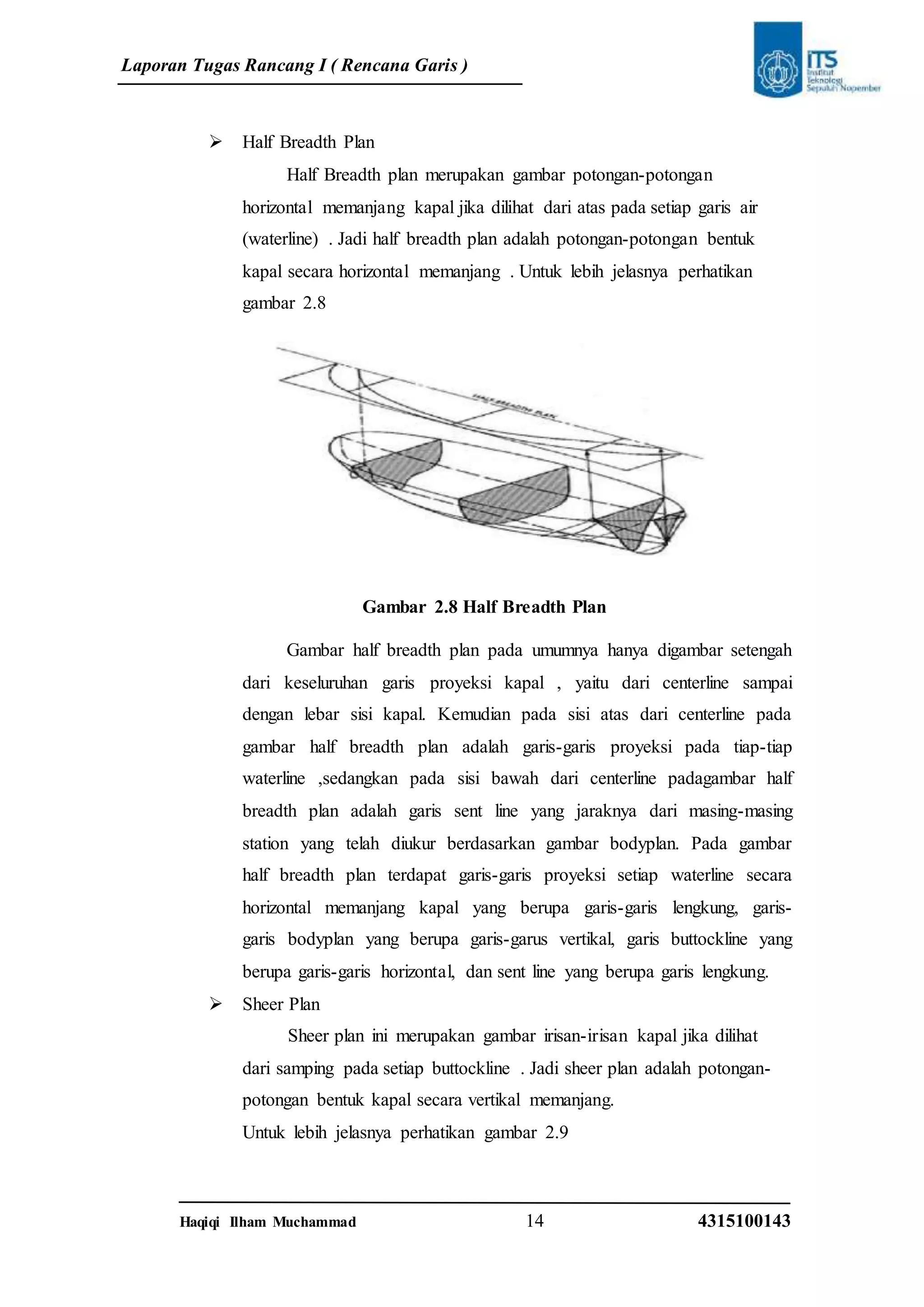 Rencana Garis (Lines Plan) - Cara Membuat Kapal Tanker | DOCX