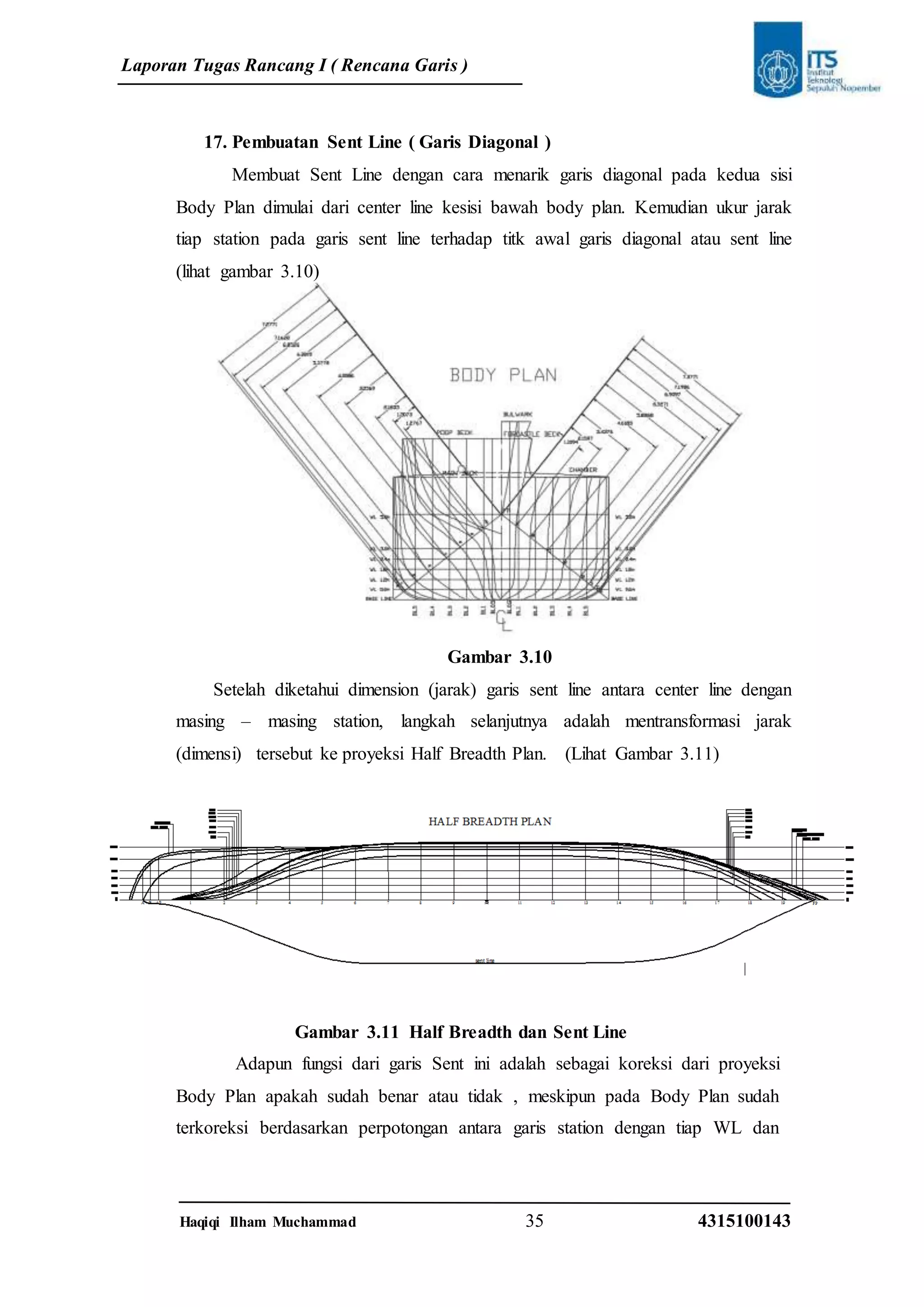 Rencana Garis (Lines Plan) - Cara Membuat Kapal Tanker | DOCX