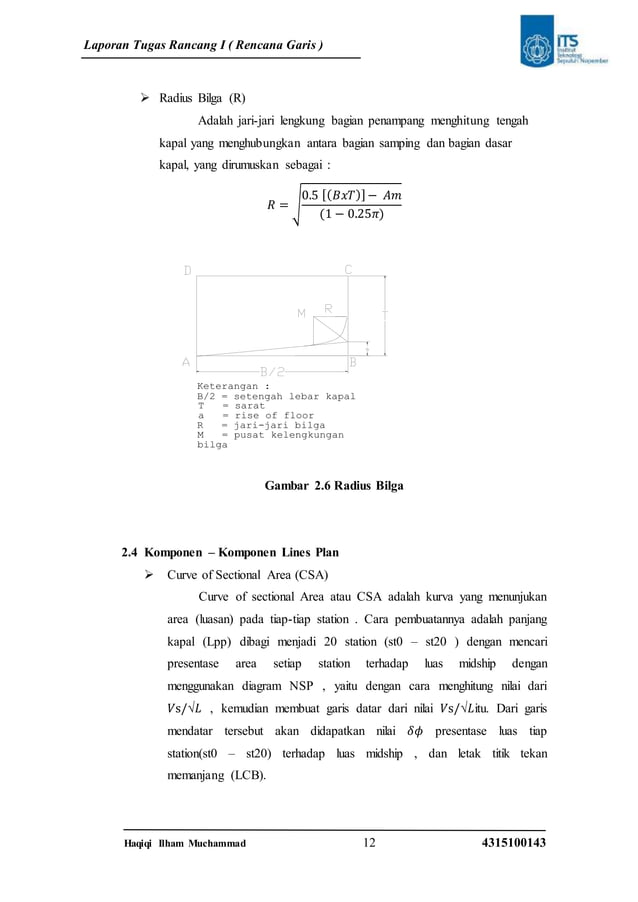 Rencana Garis (Lines Plan) - Cara Membuat Kapal Tanker | DOCX