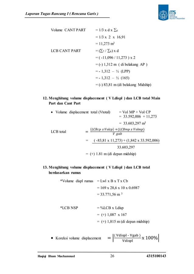 Rencana Garis (Lines Plan) - Cara Membuat Kapal Tanker | DOCX