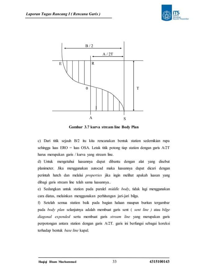 Rencana Garis (Lines Plan) - Cara Membuat Kapal Tanker | DOCX