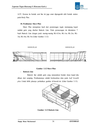 Rencana Garis (Lines Plan) - Cara Membuat Kapal Tanker | DOCX