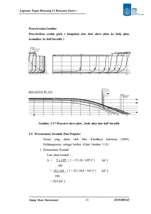 Rencana Garis (Lines Plan) - Cara Membuat Kapal Tanker | DOCX