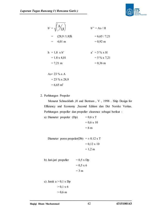 Rencana Garis (Lines Plan) - Cara Membuat Kapal Tanker | DOCX