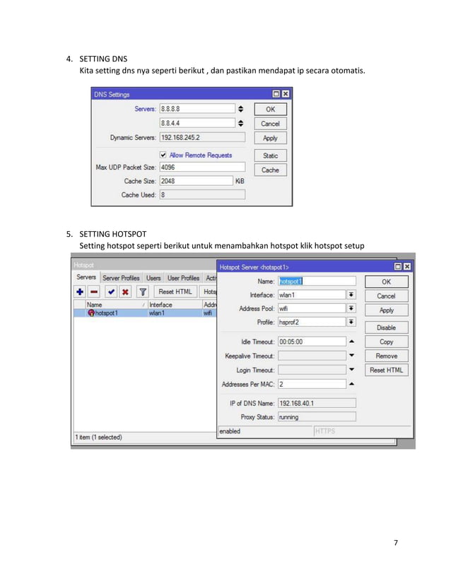 Membangun Proxy Server Pada Mikrotik | PDF