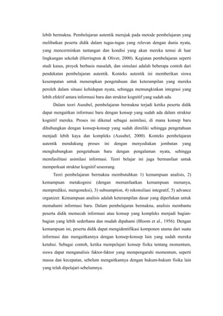 CMAP Learning Theory (Behaviorisme, Kognitivisme, dll) | DOCX