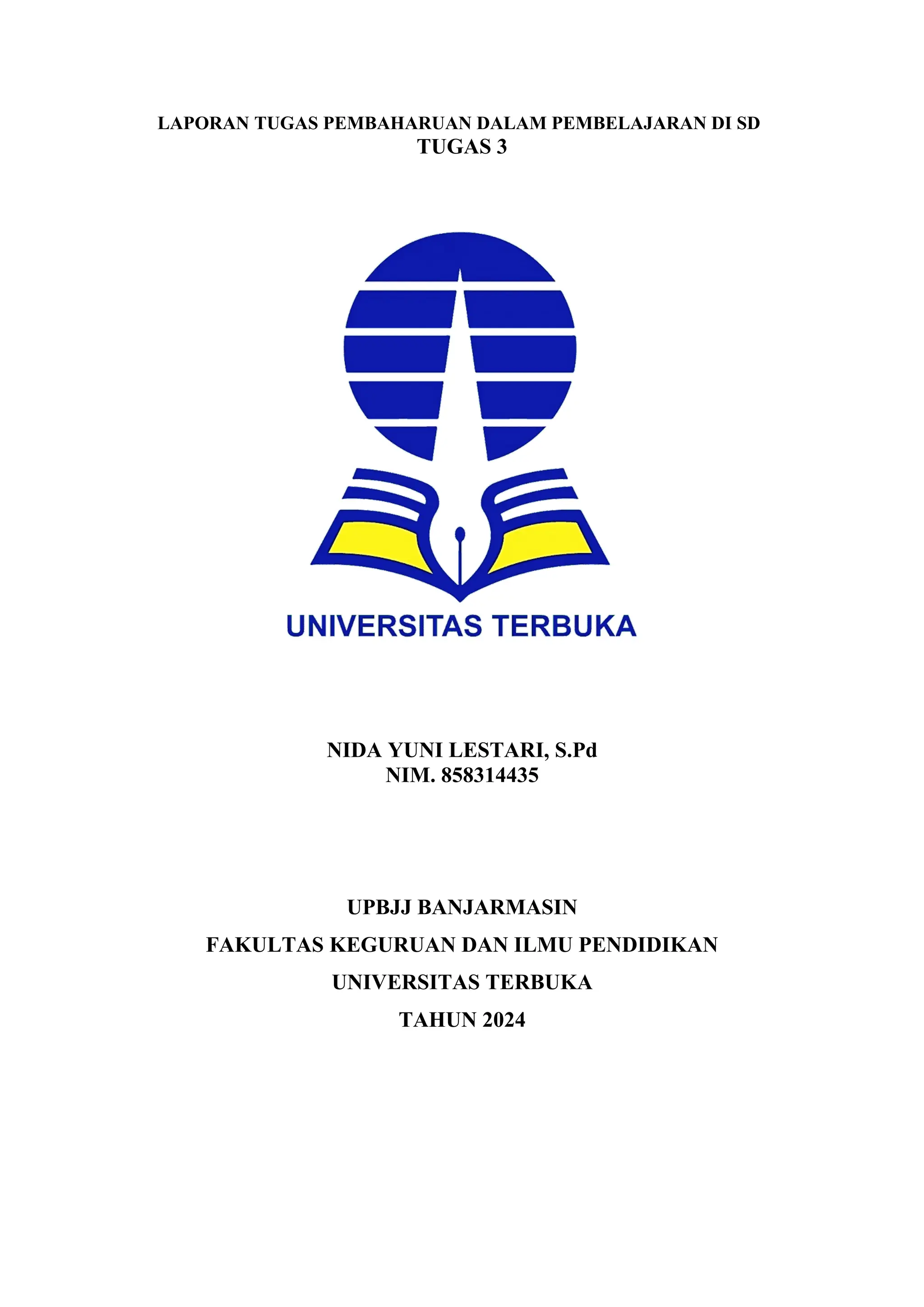 LAPORAN TUGAS 3 PEMBAHARUAN DALAM PENDIDIKAN.docx