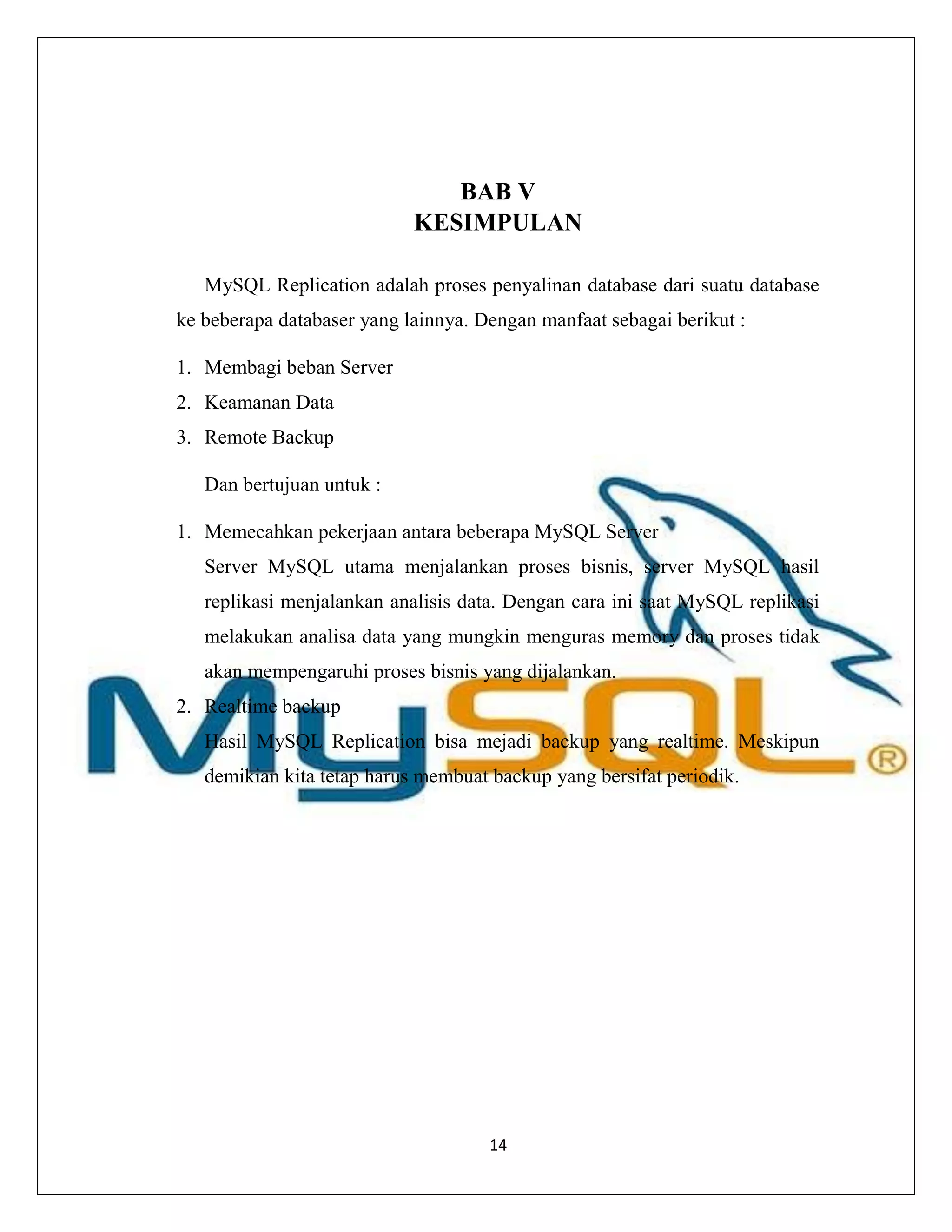 TA MySQL Master- Slave Replication | PDF
