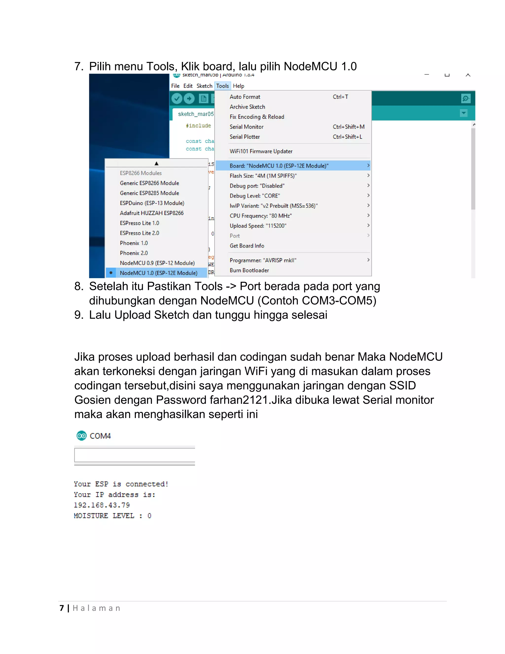 IoT Arduino untuk mengecek kelembaban tanah | PDF