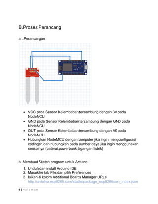IoT Arduino untuk mengecek kelembaban tanah | PDF