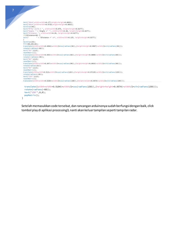 Projek Radar Menggunakan Arduino | PDF