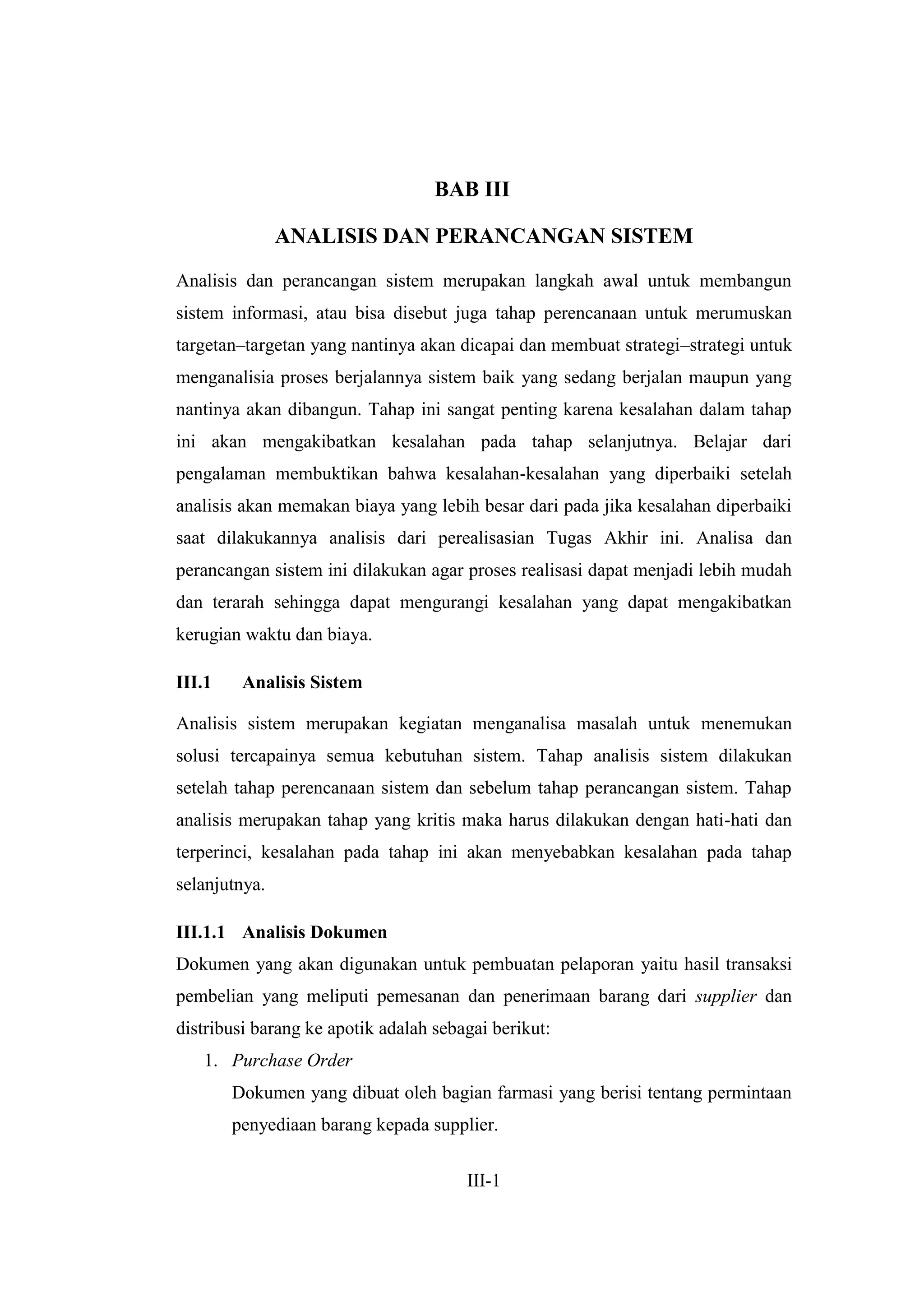 Laporan tugas akhir(farmasi inventory sub bagian administrasi sistem ...