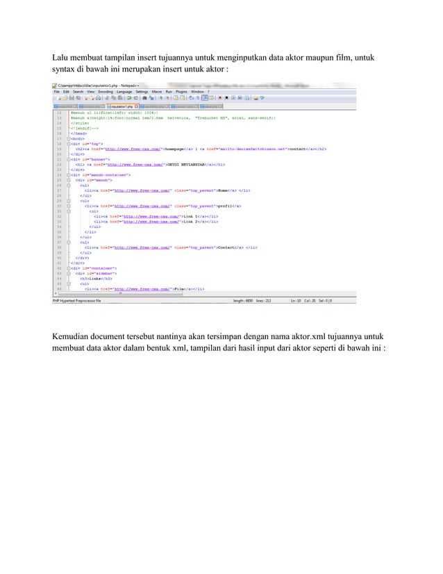 Laporan tugas api tentang xml | PDF