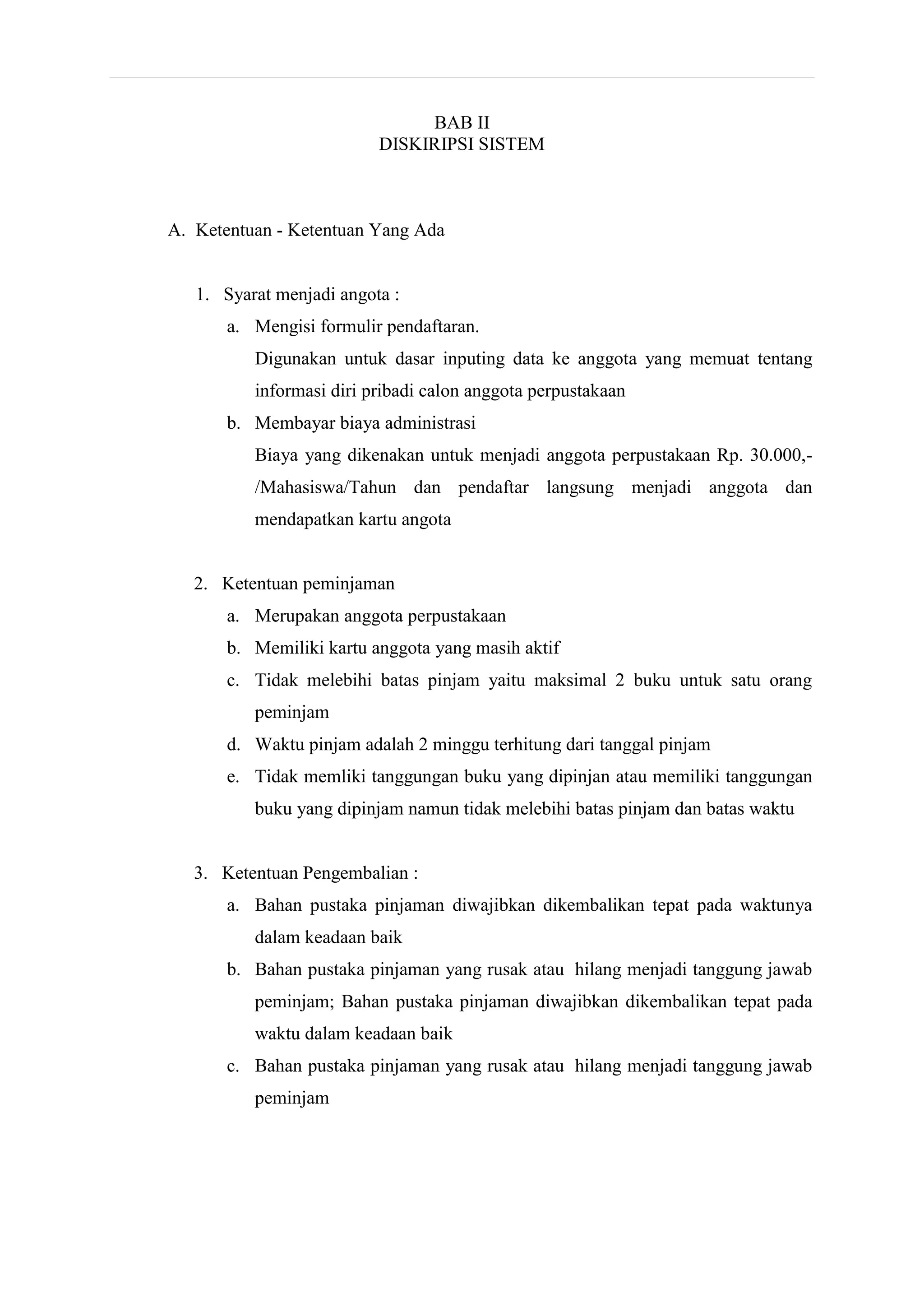 Laporan tugas arsi (sistem sirkulasi buku pada perpustakaan umum) | DOCX