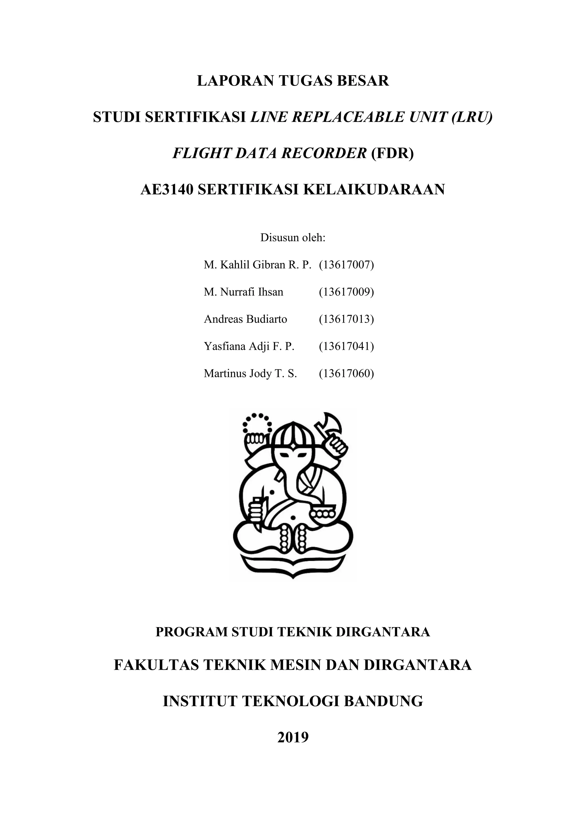 [AE3140] Studi Sertifikasi LRU Flight Data Recorder | PDF | Free Download