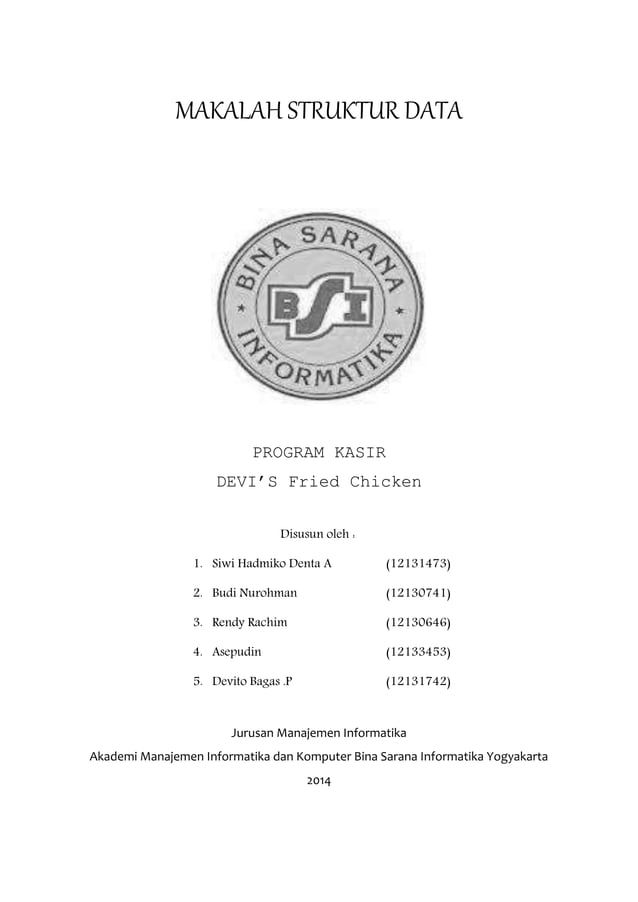 Laporan tugas struktur data | DOCX