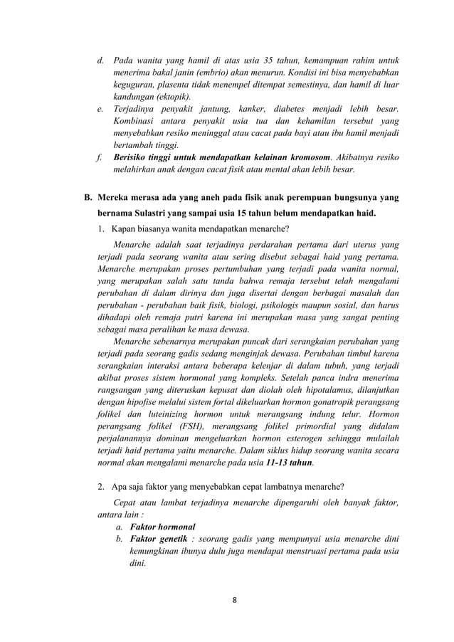 Laporan Tutorial Skenario A Blok 4 (Sindrom Turner) | PDF