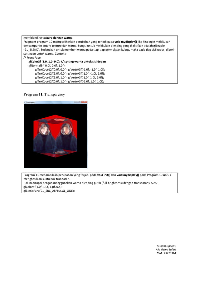 Analisa Tutorial Open GL | PDF