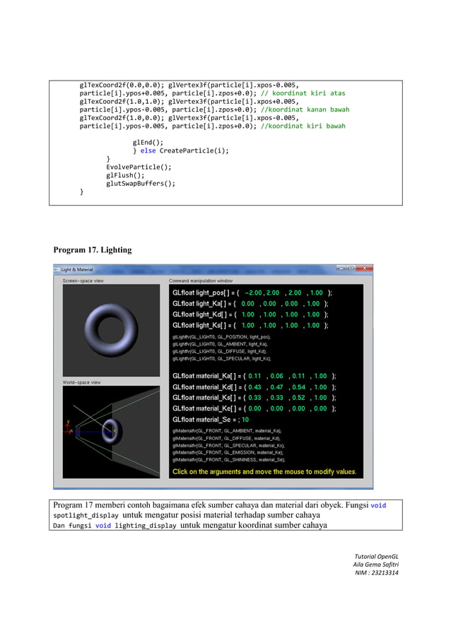 Analisa Tutorial Open GL | PDF