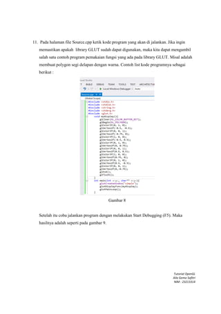 Analisa Tutorial Open GL | PDF