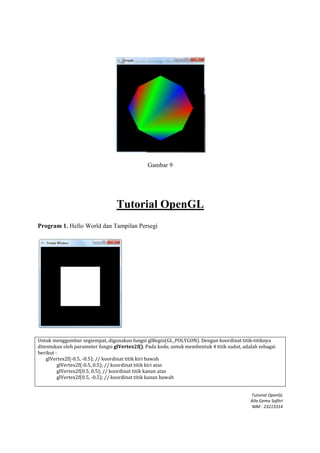 Analisa Tutorial Open GL | PDF