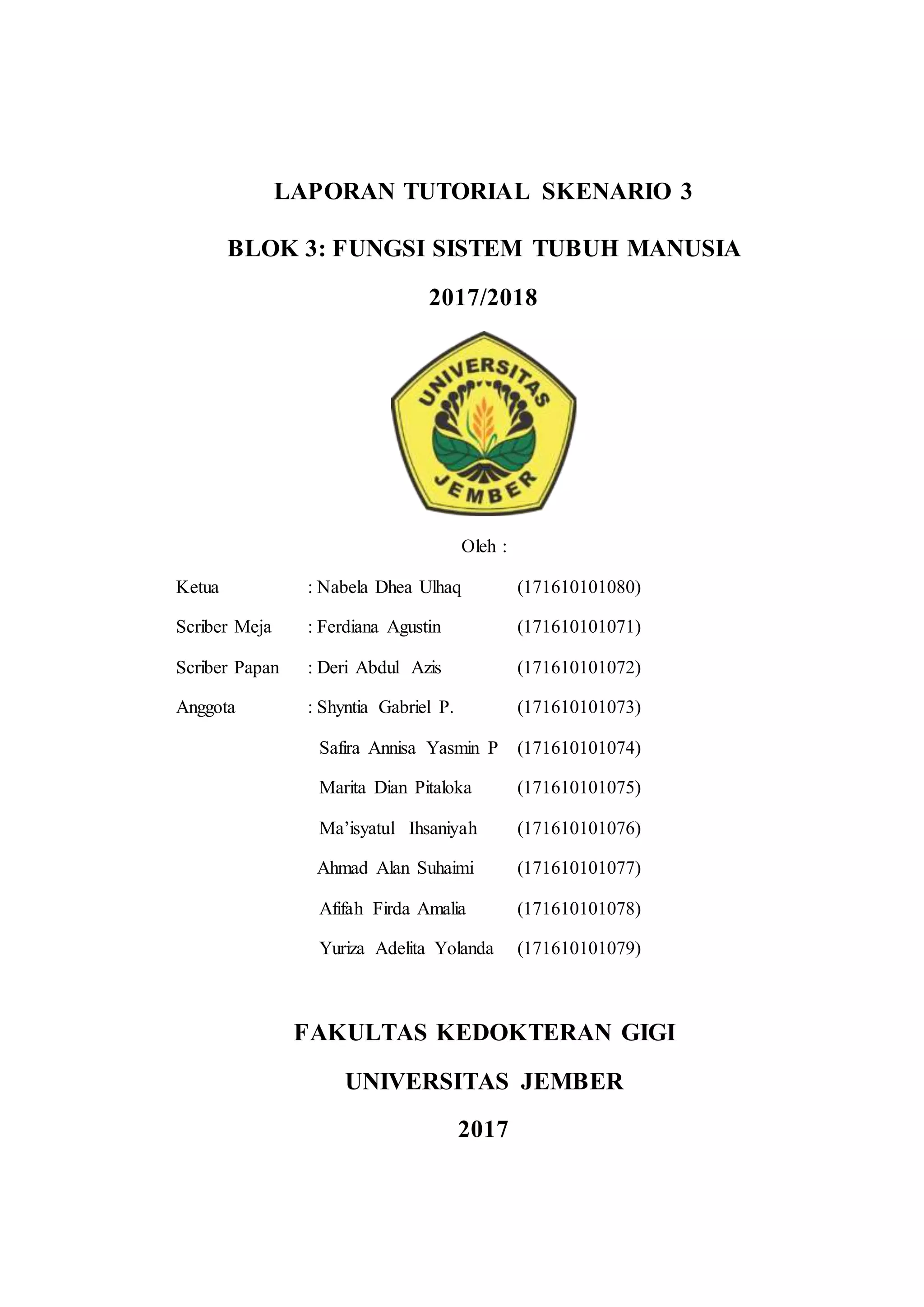 Laporan tutorial sistem cardiovascular | DOCX