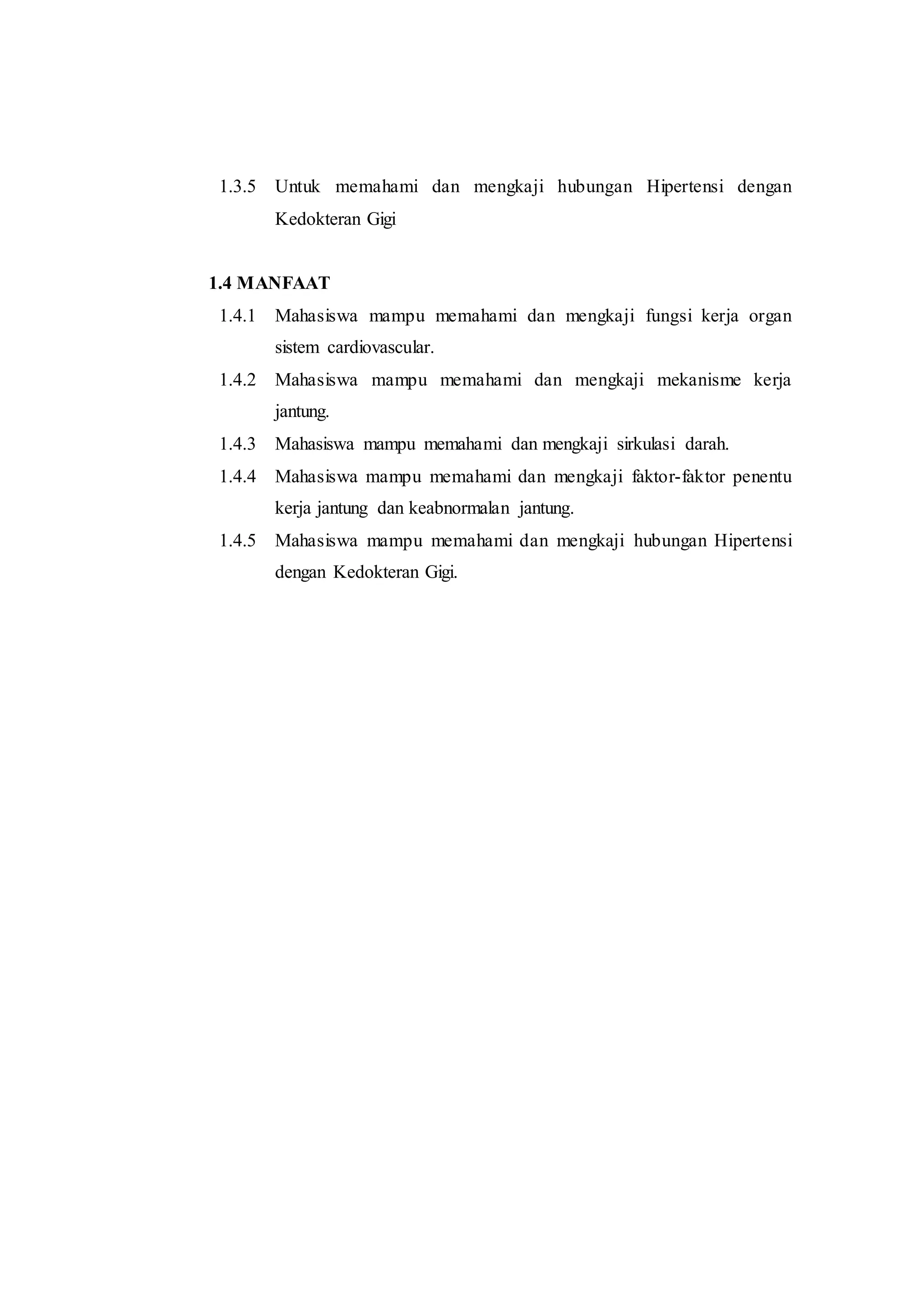 Laporan tutorial sistem cardiovascular | DOCX