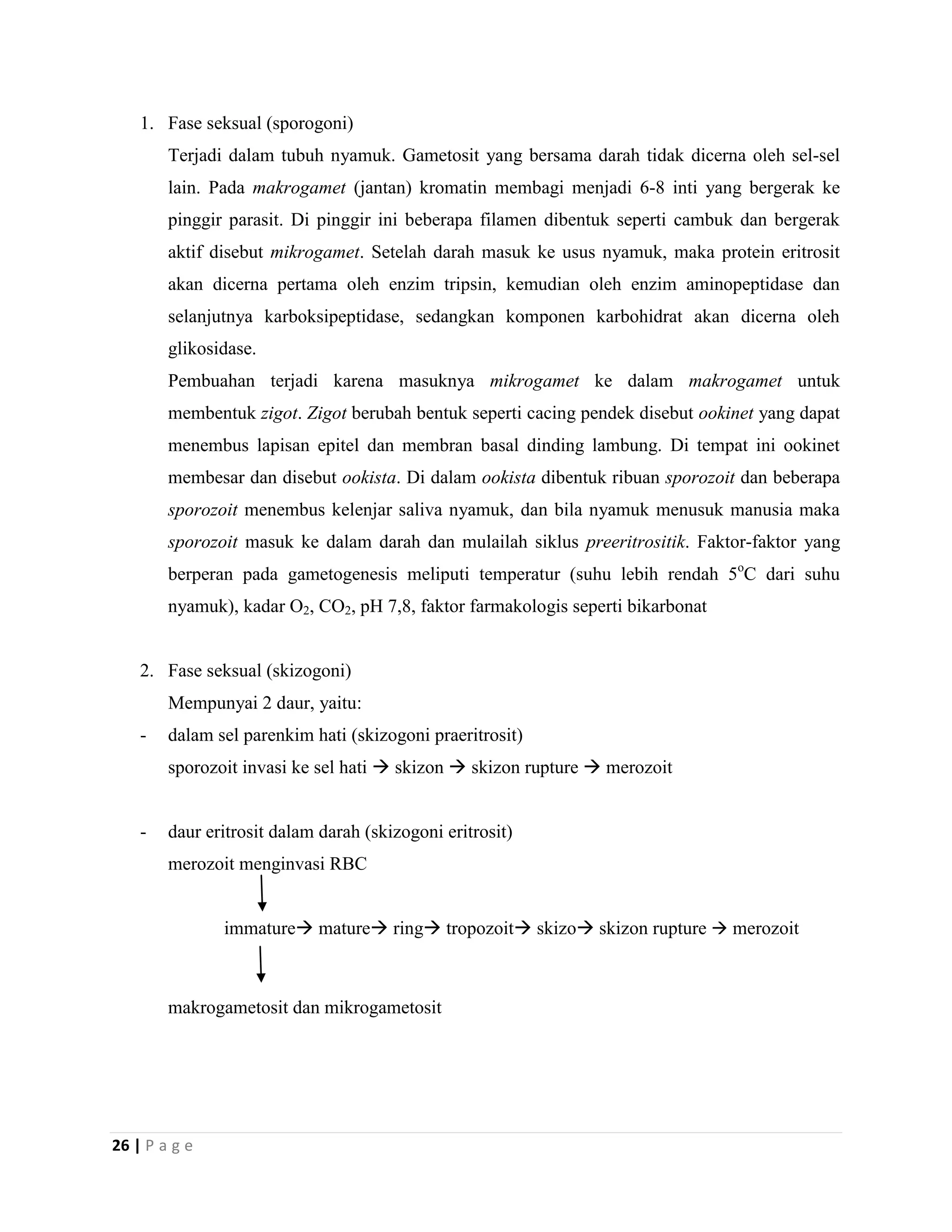 Laporan tutorial skenario A (Malaria Falciparum) | DOCX