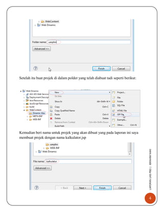 Membuat Kalkulator Dengan JSP | PDF