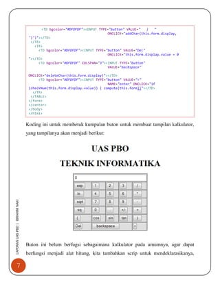 Membuat Kalkulator Dengan JSP | PDF